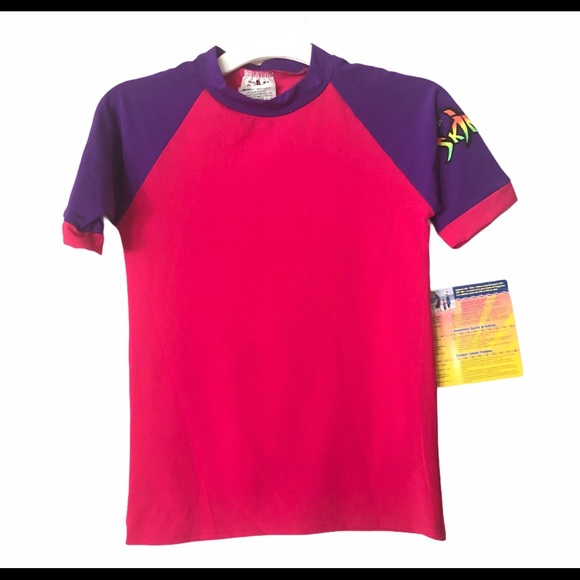 Skinz | Swim | Girl Rash Guard Pink Purple Radicool 0 Spf 4 14 | Poshmark